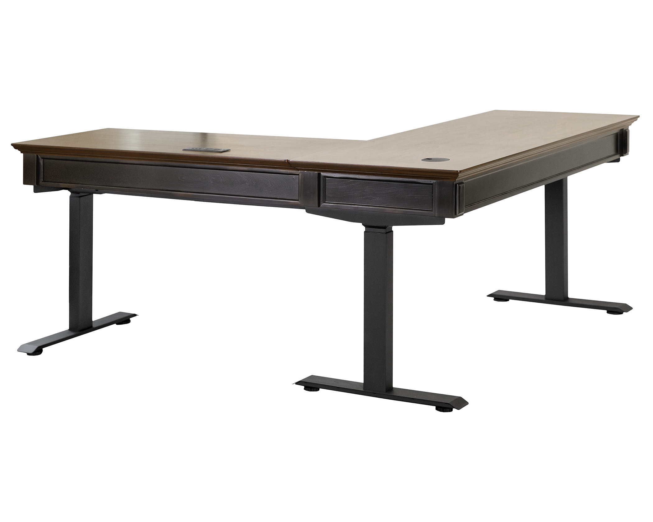 Birch Lane™ Emelia 60'' W Height Adjustable L-Shaped Standing Desk ...