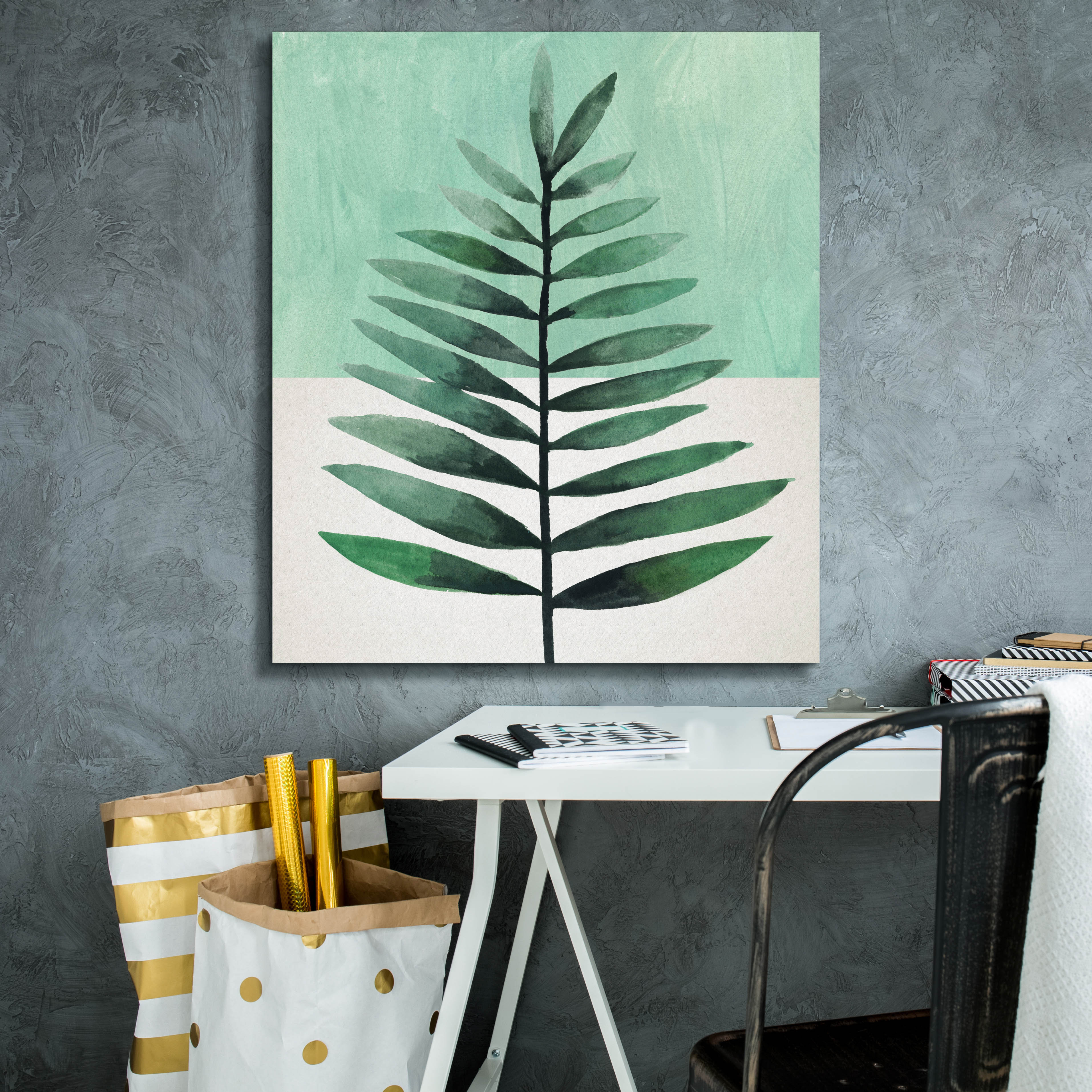 Bay Isle Home™ 'Verging Palm 2' by Annie Warren Canvas Wall Art, 26" x ...