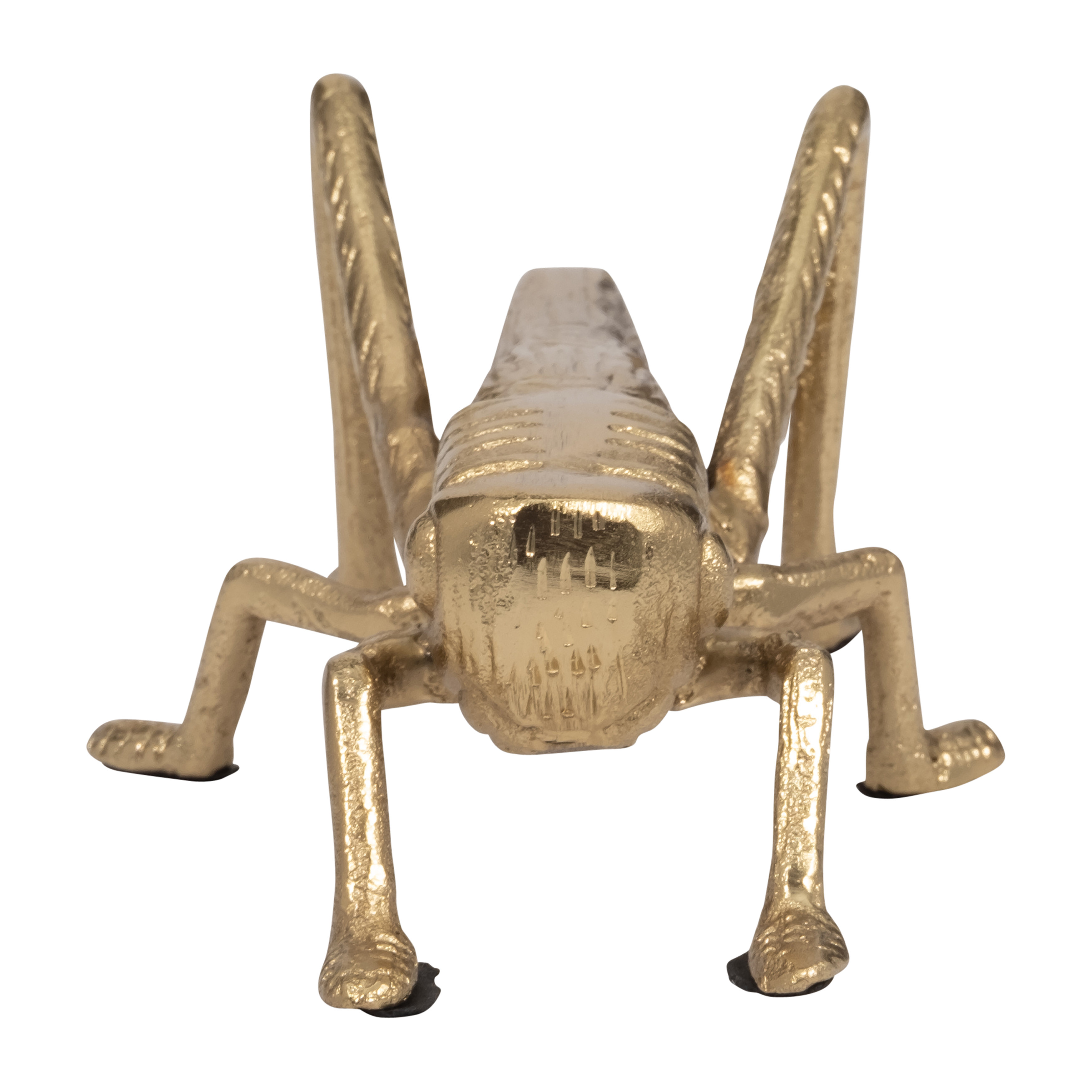 Mercer41 Decor: 9" Metal Grasshopper Figurine in Gold - Aluminum and ...
