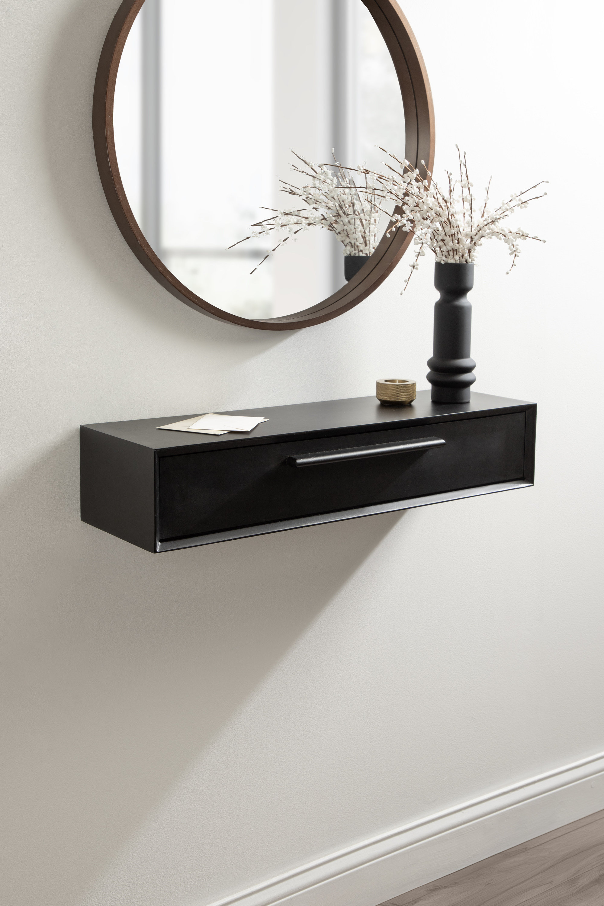 Ebern Designs Floating Entryway Console Table & Reviews | Wayfair