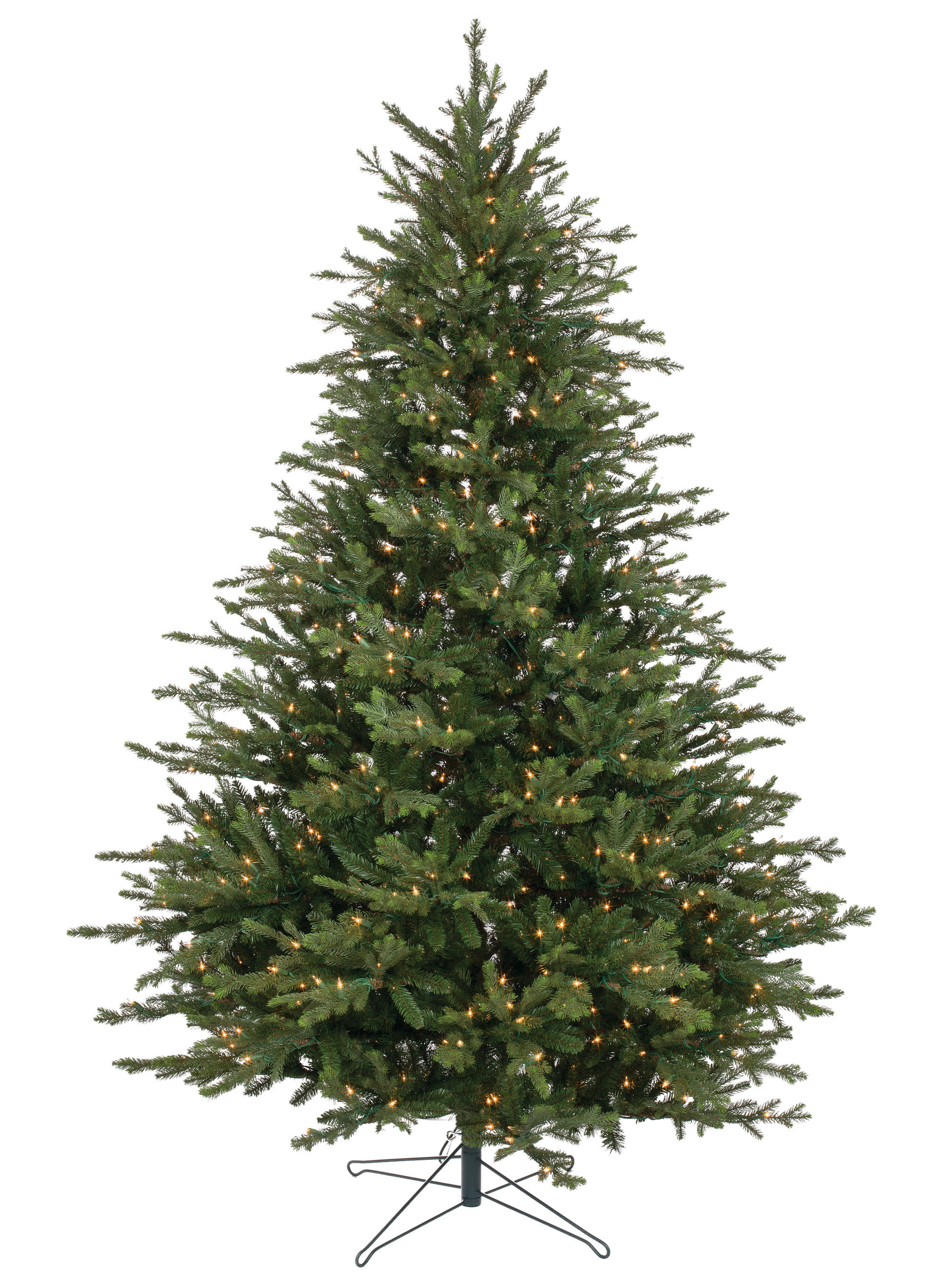 Clover Lane 9' Green Pine Artificial Christmas Tree with 1100 Clear ...