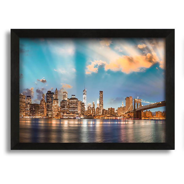 Brayden Studio New York Deep Blue Skies - Print | Wayfair.co.uk