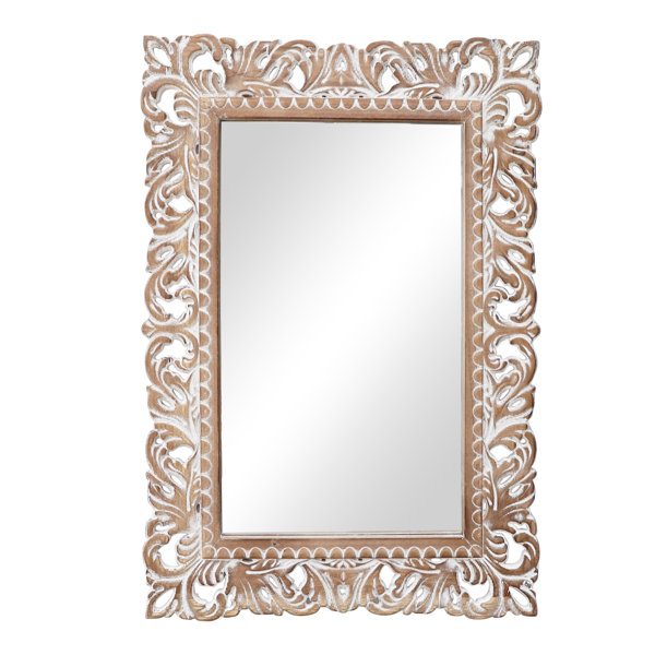 Ophelia & Co. Tripolia Distressed Wall Mirror | Wayfair