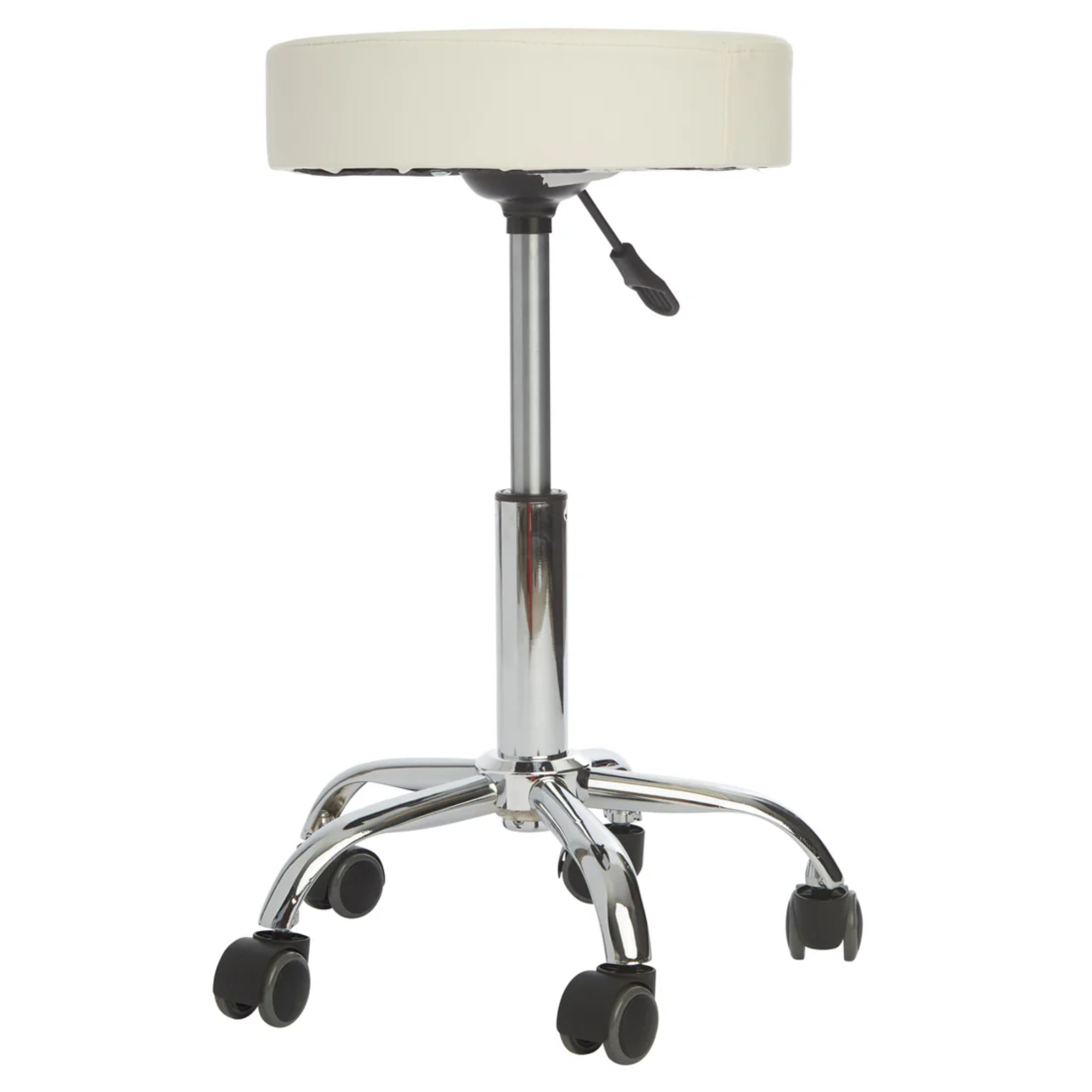 Inbox Zero Vanity Stool with Adjustable Height, Soft Round Padding Seat ...