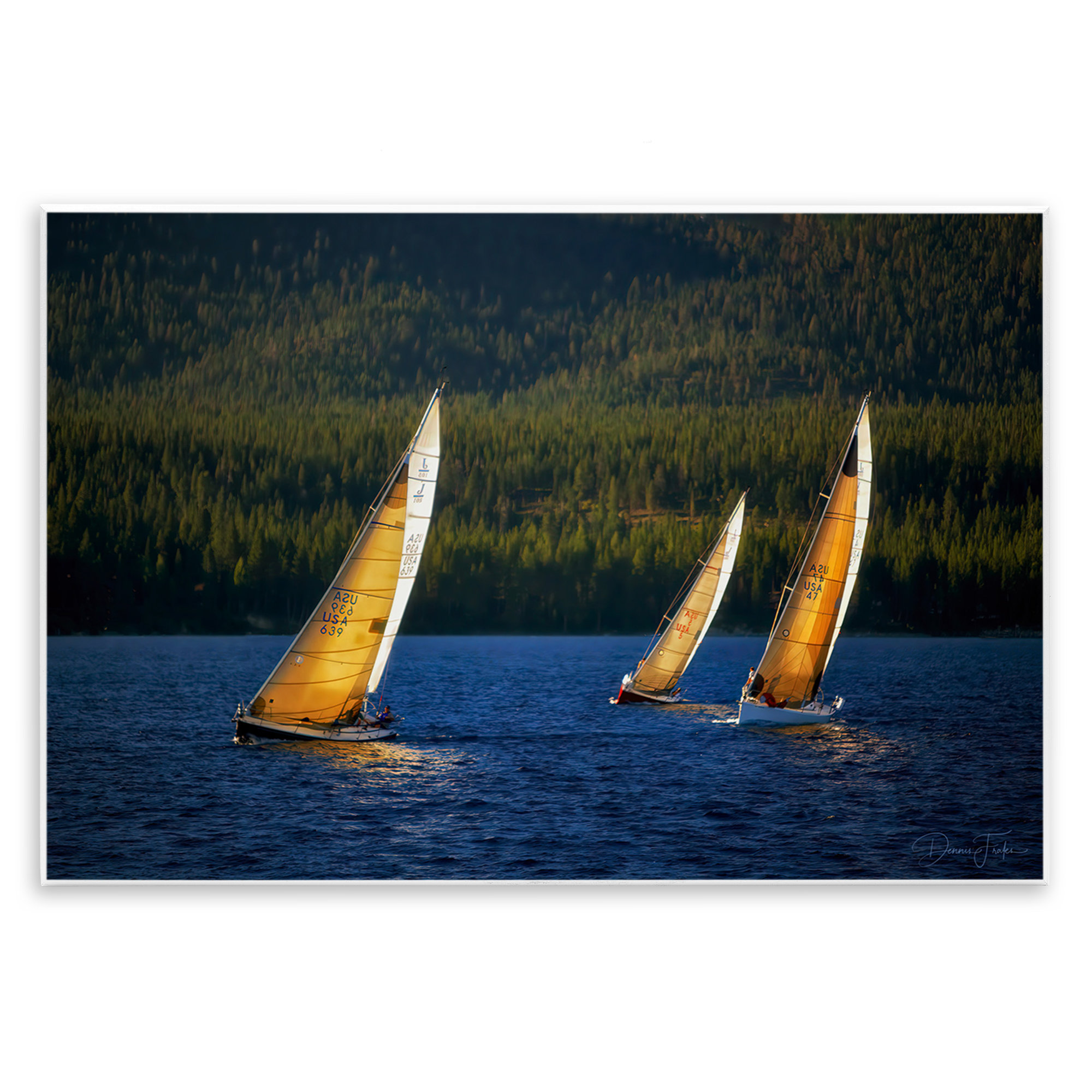 Highland Dunes Floating Sailboat Trio Wall Plaque Art by Dennis Frates ...