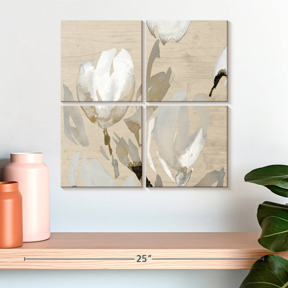 Lark Manor™ Harnek Neutral Tulips I | Wayfair