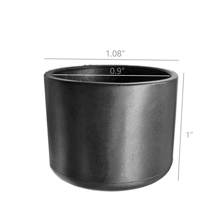 Fixturedisplays® 15136 Cap 1 Inch Nominal Black Tube Cover End Rubber ...