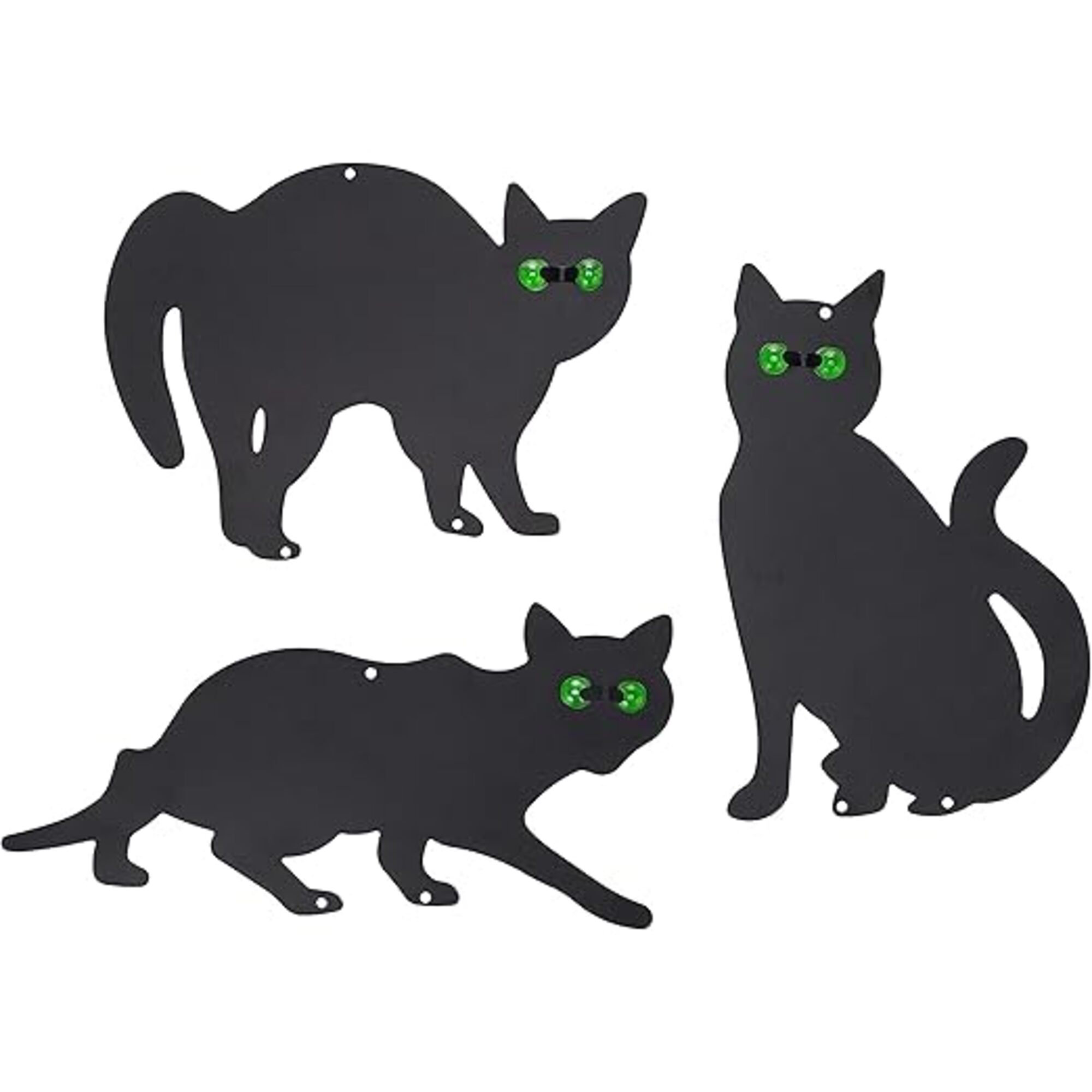 The Holiday Aisle® Halloween Decoration Outdoor - Black Cat Statues ...