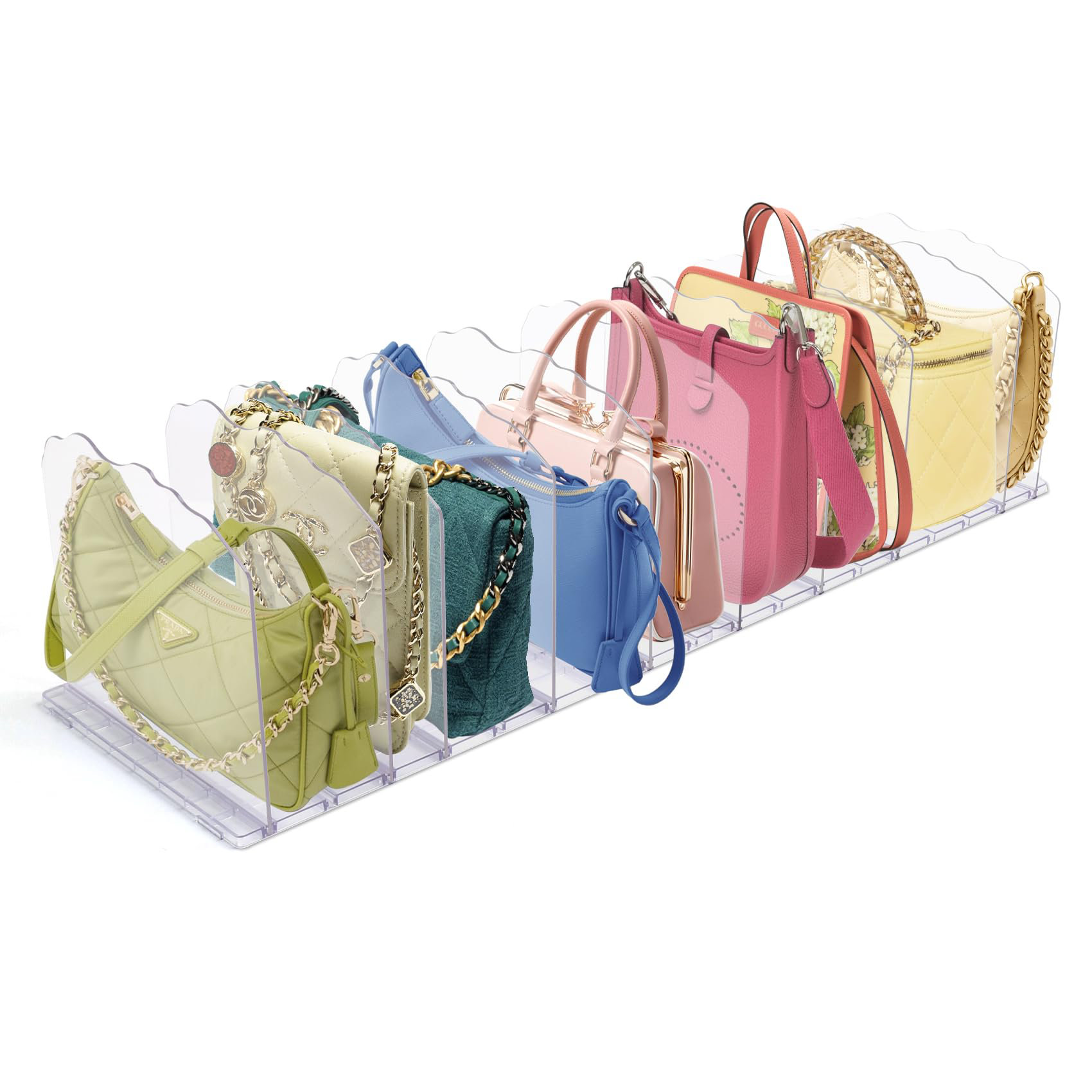 Orren Ellis Closet Purse Organizer, Purse Storage Organizer, Acrylic ...