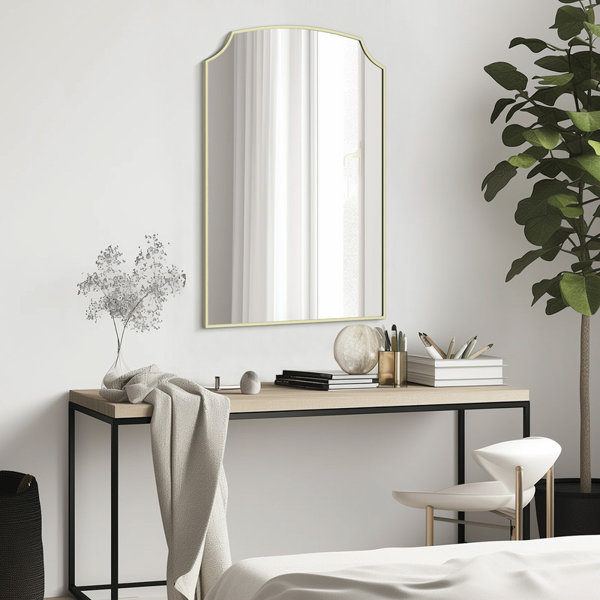 Mercer41 Fan-Shaped Wrought Iron Framed Decorative Mirror & Reviews ...