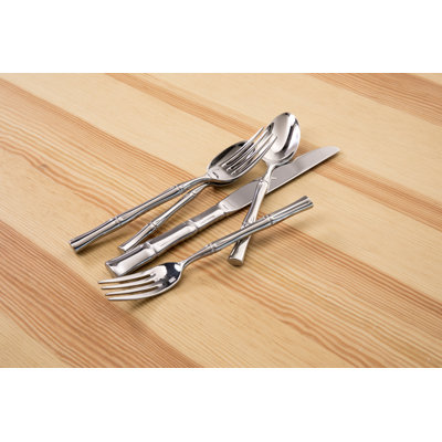 Fortessa Doria 5 Piece 18/10 Stainless Steel Flatware Set, Service for ...