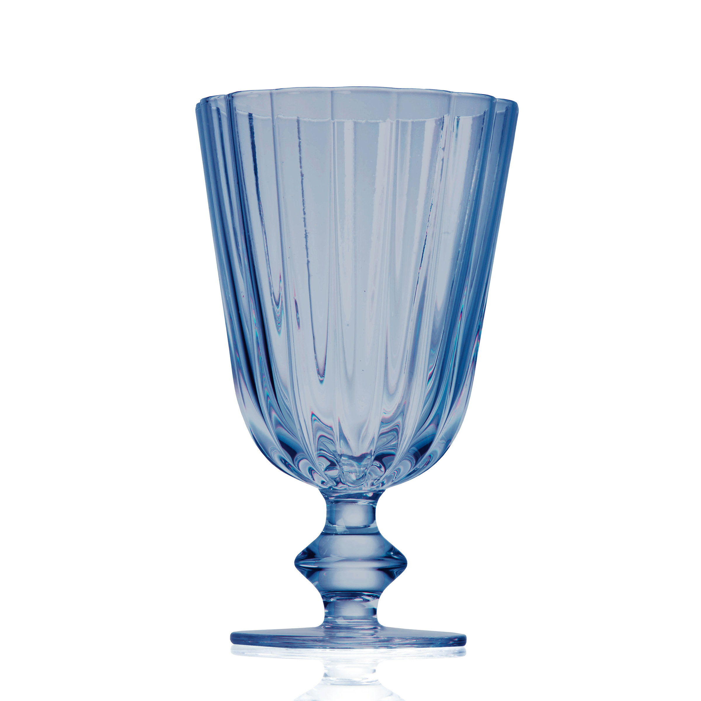Godinger Silver Art Co Genesis Blue Goblet | Wayfair