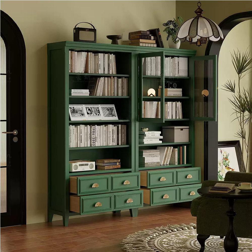 Parttlion American vintage style bookcase storage cabinet - Wayfair Canada