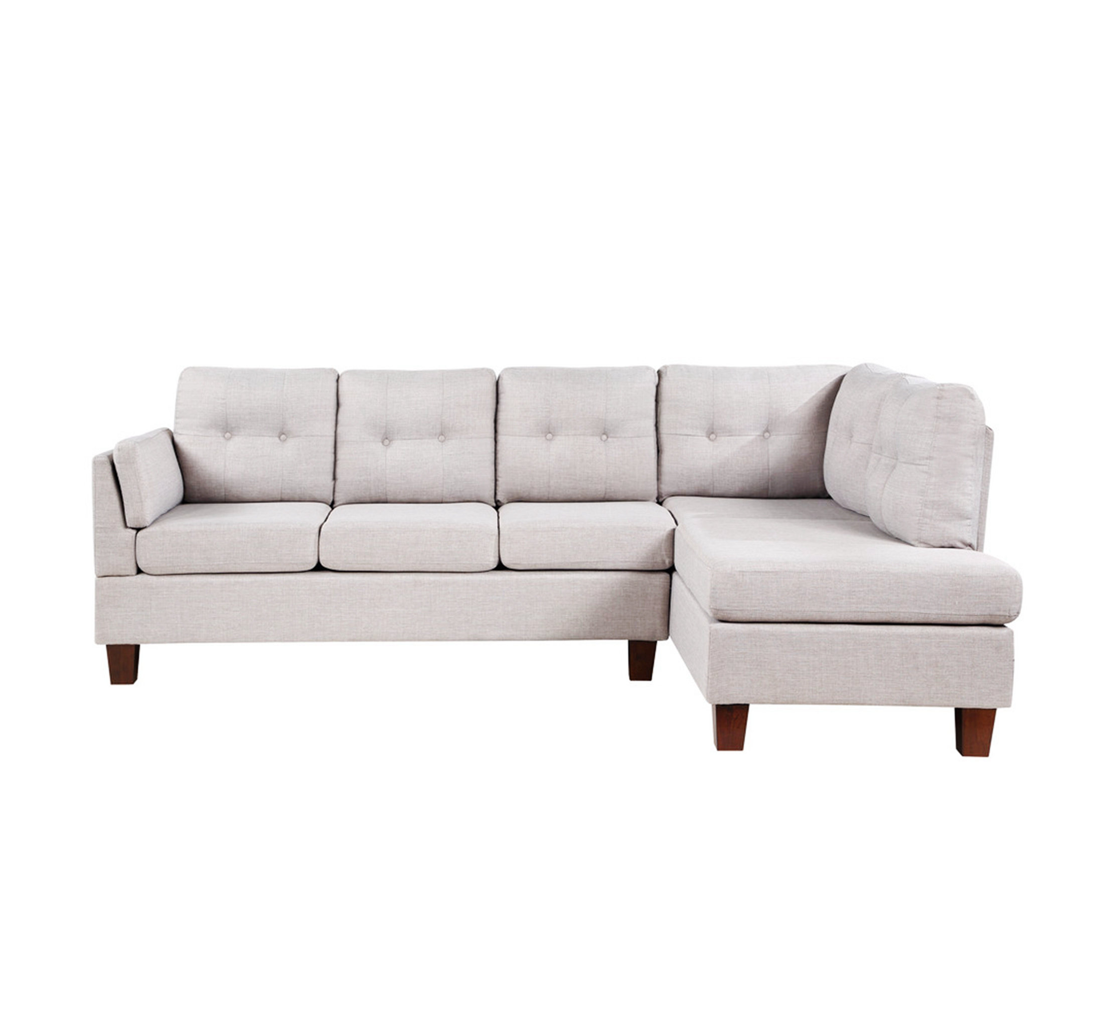 Latitude Run® Dalia 97" Linen Modern Sectional Sofa with Left Facing ...