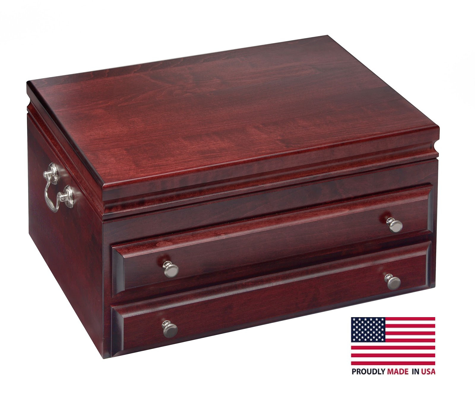 American Chest Presidential 1-Drawer Flatware Chest With Lift-Out Knife ...