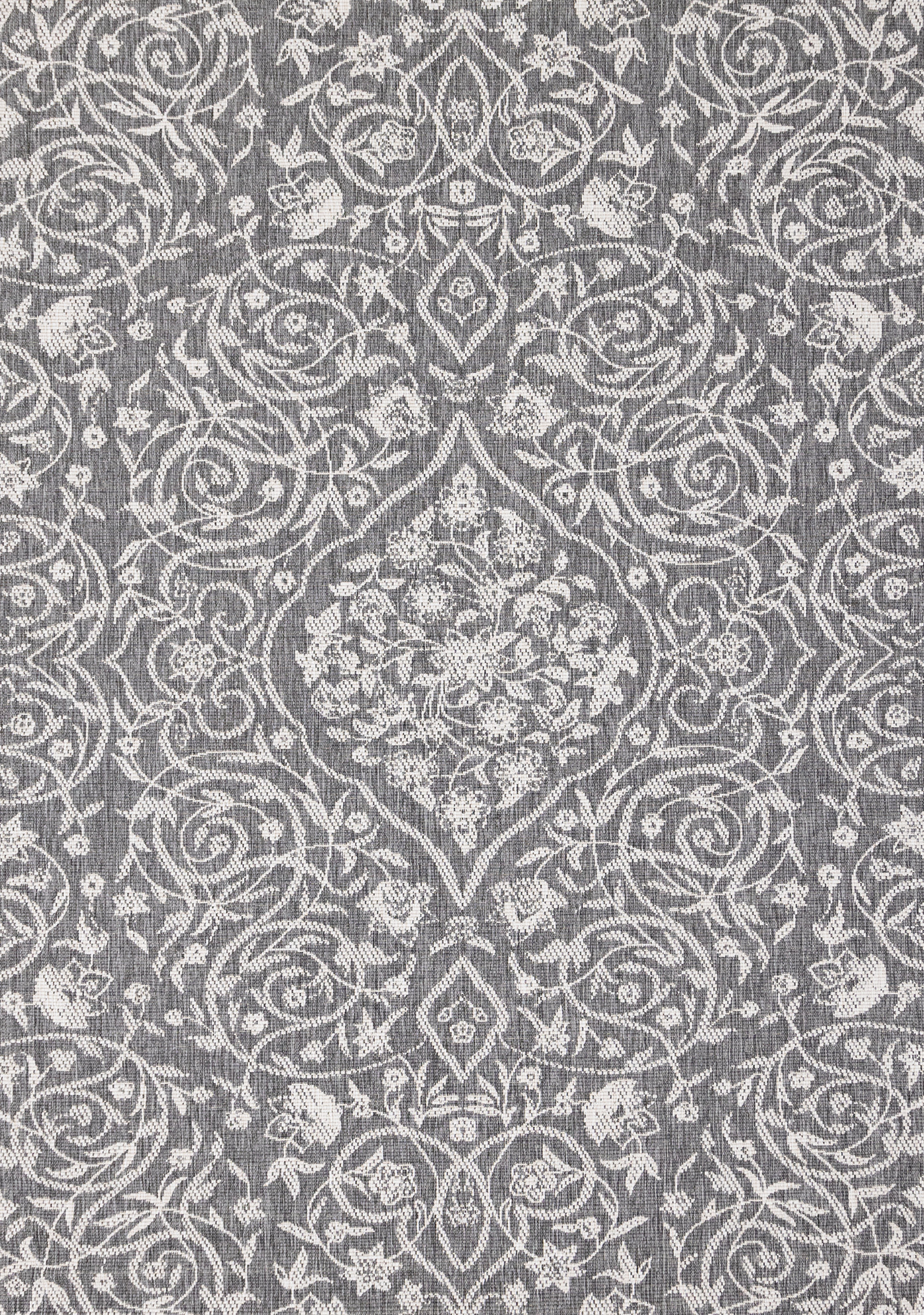 One Allium Way® Gray Elegant Polypropylene Stain Resistant Living Room ...