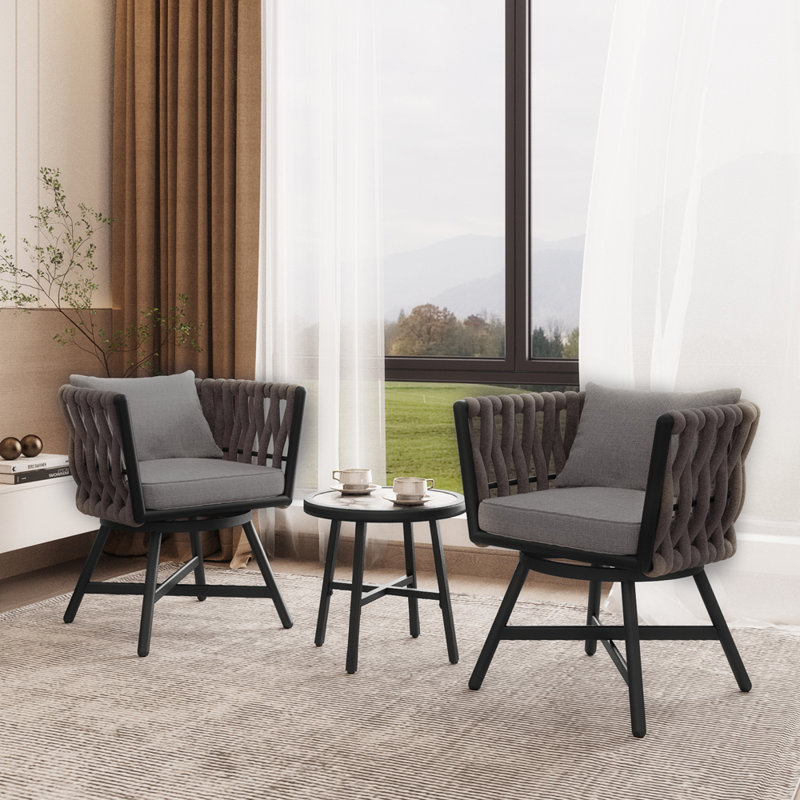 Grand Patio 2 - Person Outdoor Seating Group with Cushions & Reviews ...