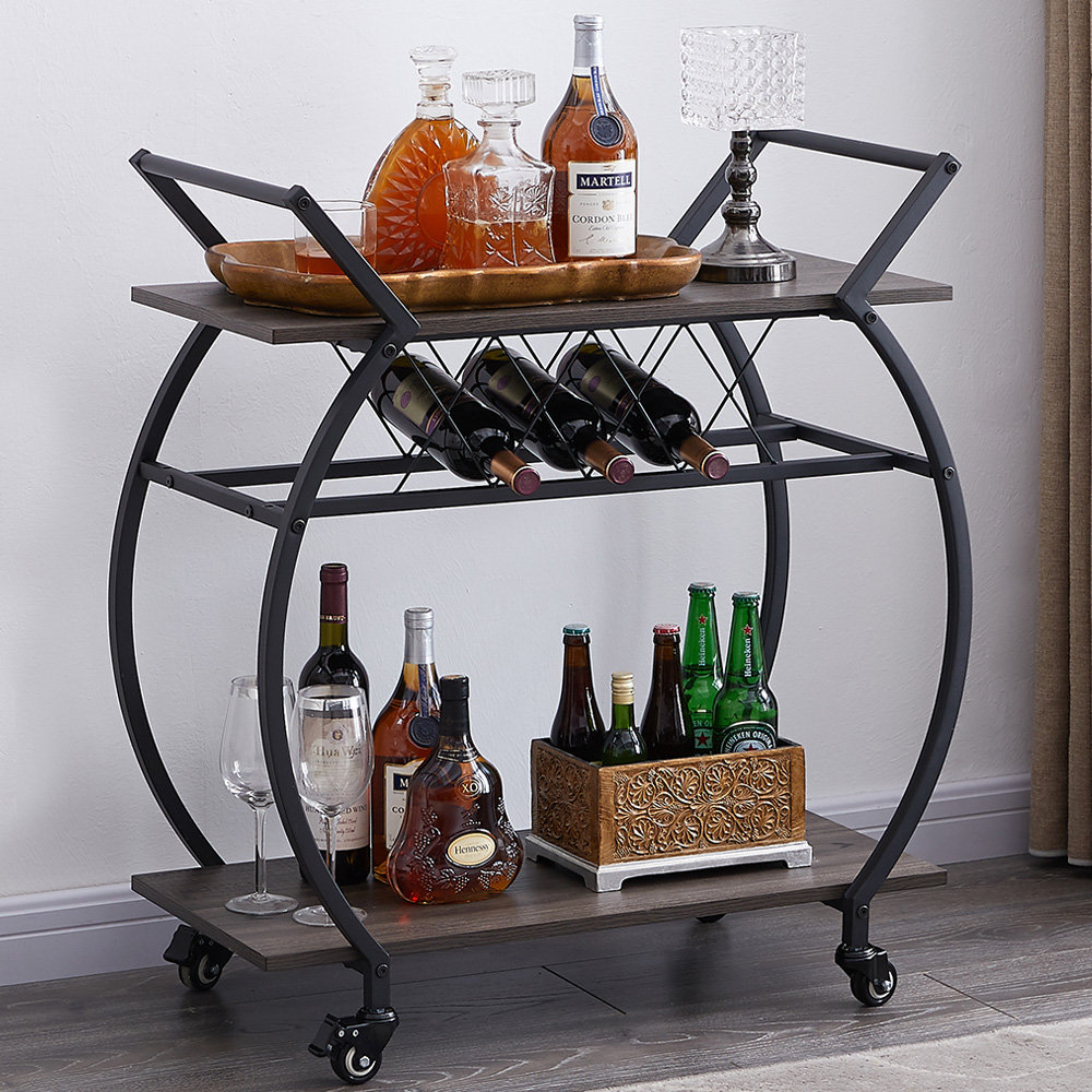 17 Stories Haven Bar Cart & Reviews | Wayfair