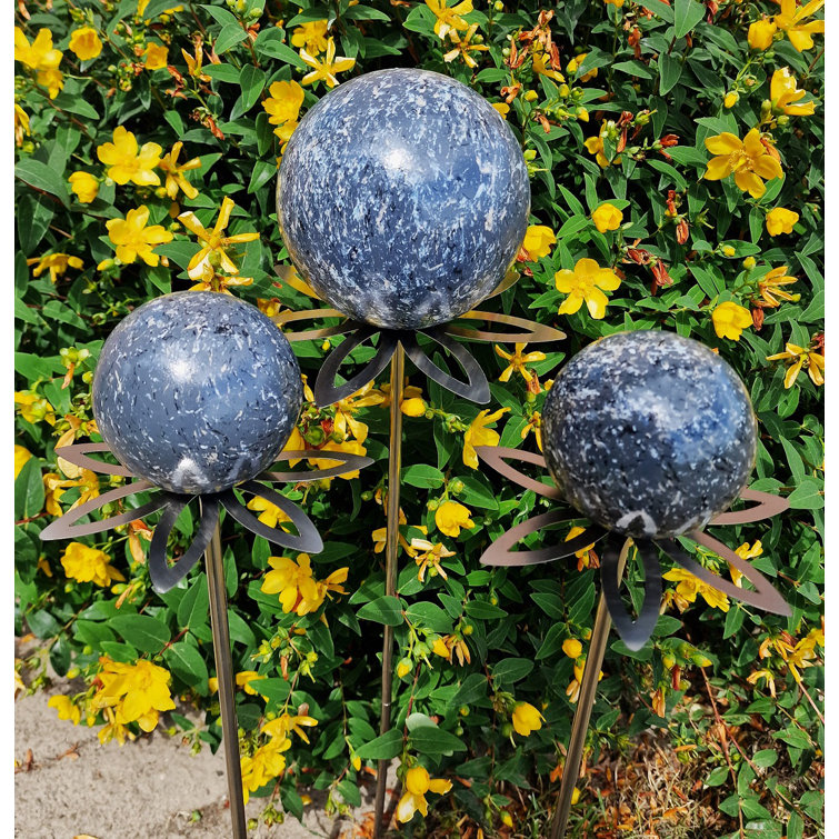 Dakota Fields Annelotte 3 Piece Gazing Ball Set | Wayfair.co.uk