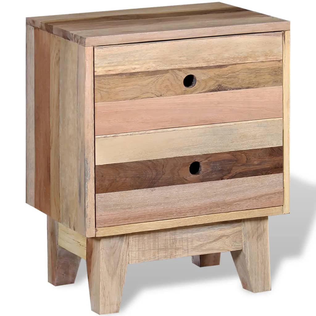 Union Rustic Bedside Cabinet Solid Reclaimed Wood & Reviews | Wayfair
