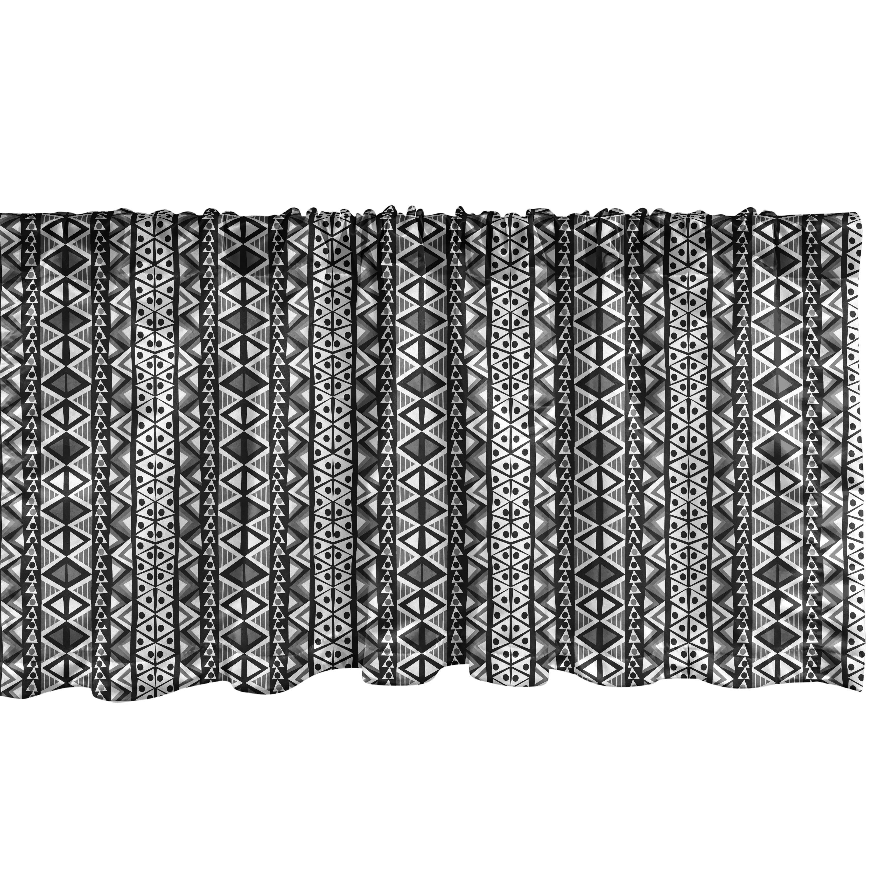 Ambesonne Western Valance Pack of 2 Boho Aztec Style - Black Grey | Wayfair