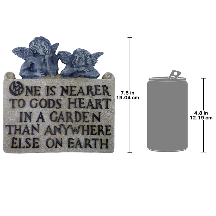 Design Toscano Plastic Religious & Spiritual Garden Sign & Reviews ...