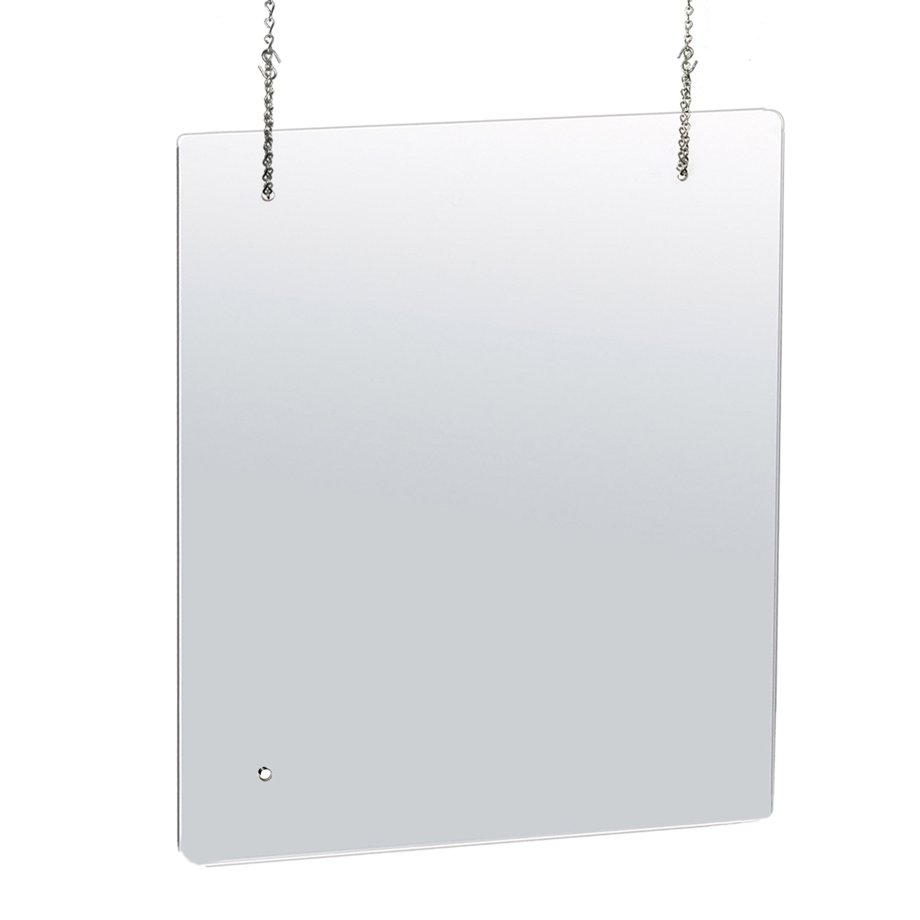 Azar Displays 30" x 40" Hanging Adjustable Cashier Shield, Plexiglass ...