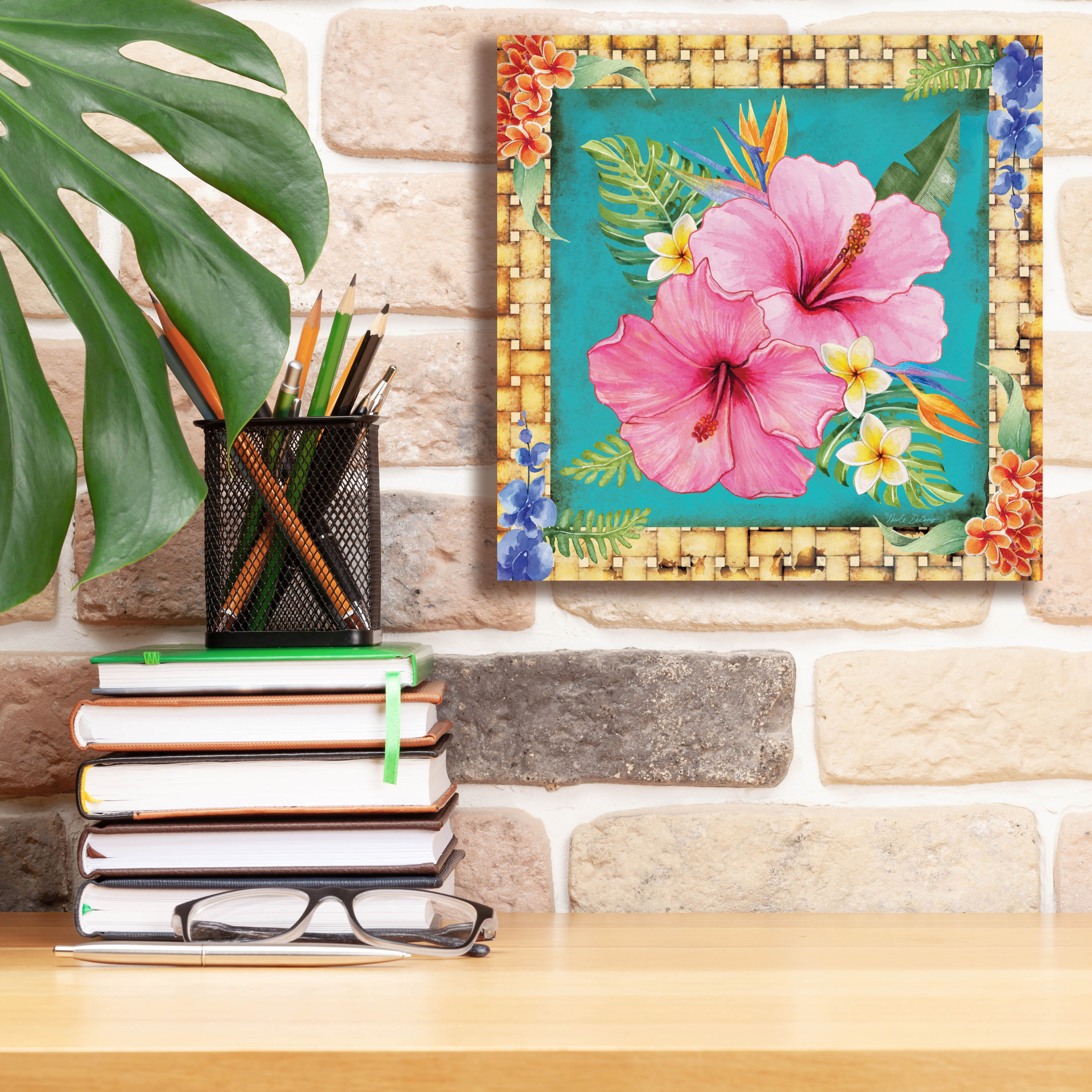 Winston Porter 'Tropical Flowers' by Nicole DeCamp Canvas Wall Art, 12 ...