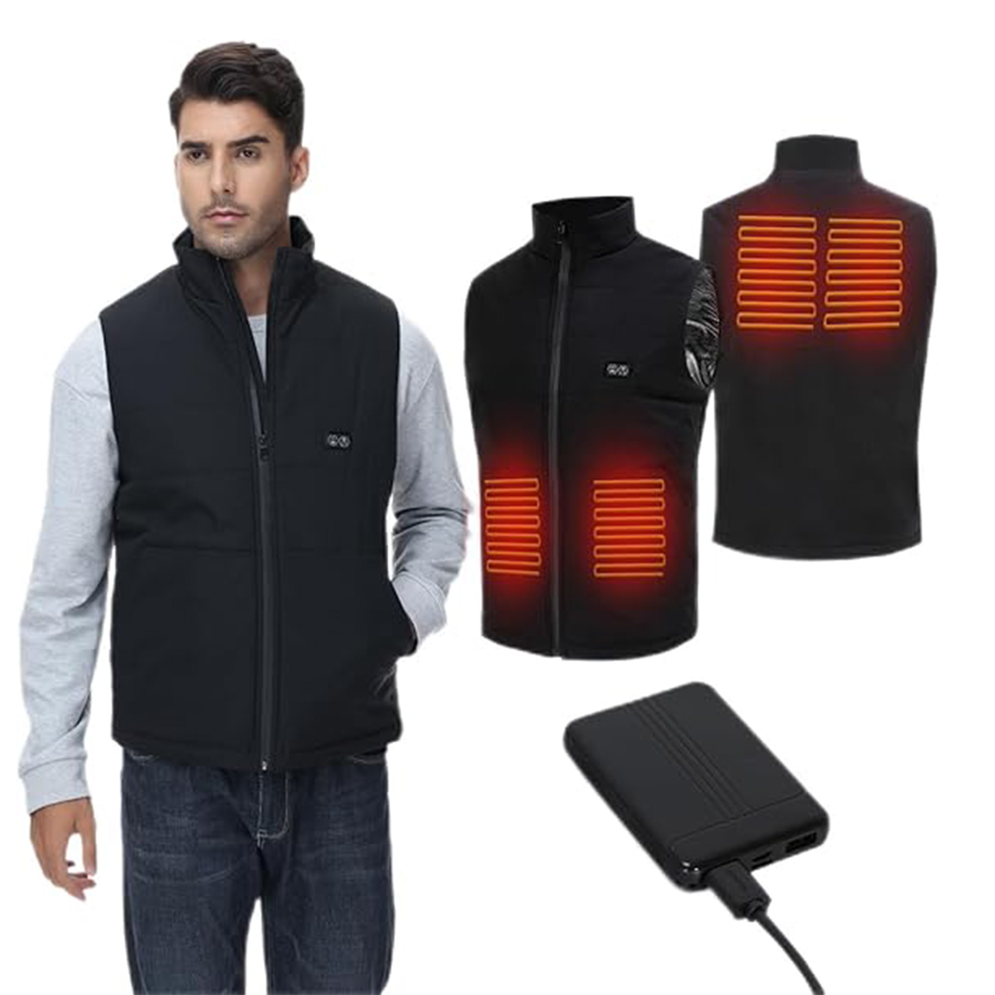 gaomon Men Covert Coat, Black | Wayfair