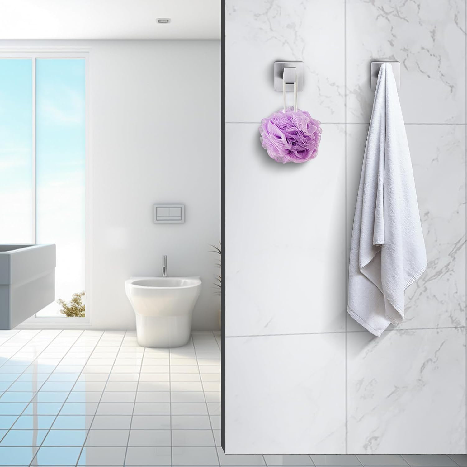 WKING Towel Hooks For Bath, Kitchen, And Bedroom - Modern Stainless ...