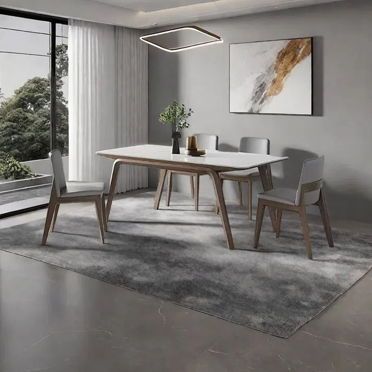 Corrigan Studio® Simple and modern household dining table | Wayfair