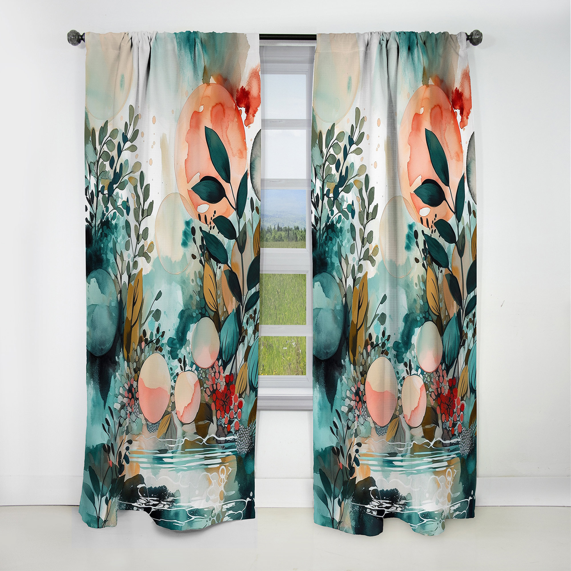 Dakota Fields Green And Orange Reflections Of A Free Mind II - Boho ...