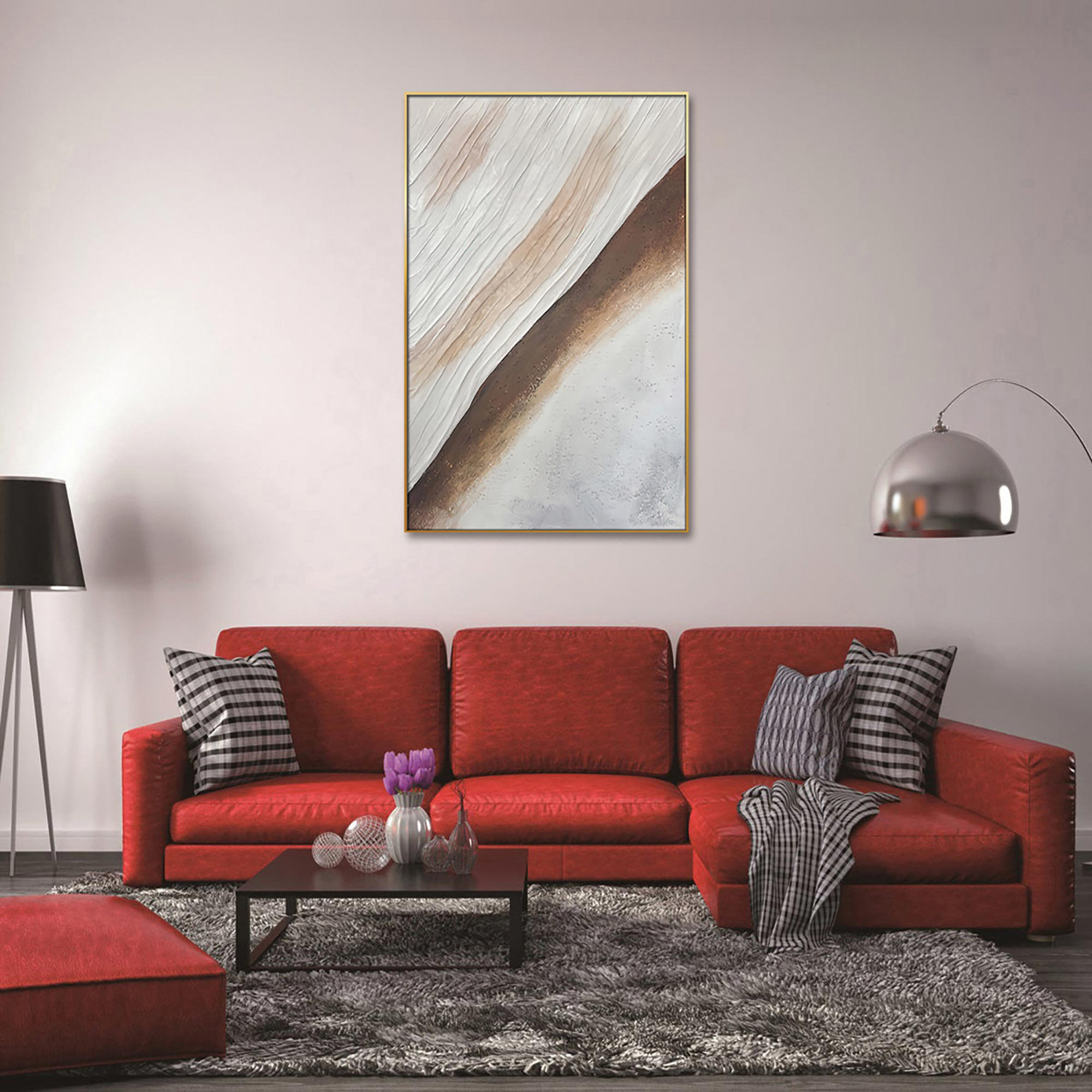 Ivy Bronx Home Hand Painted "Sandy Slope Serenity" Oil Painting | Wayfair