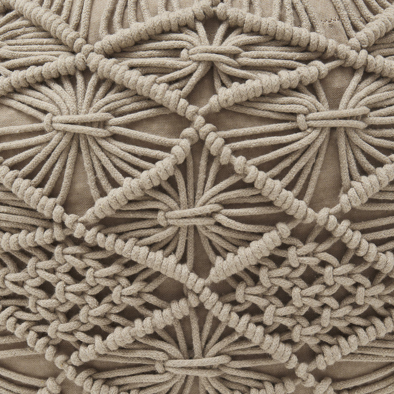 Dakota Fields Bejan Cotton Pouf Ottoman | Wayfair