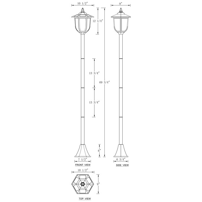 Lark Manor Anoushay Lamp Post (Full) & Reviews | Wayfair