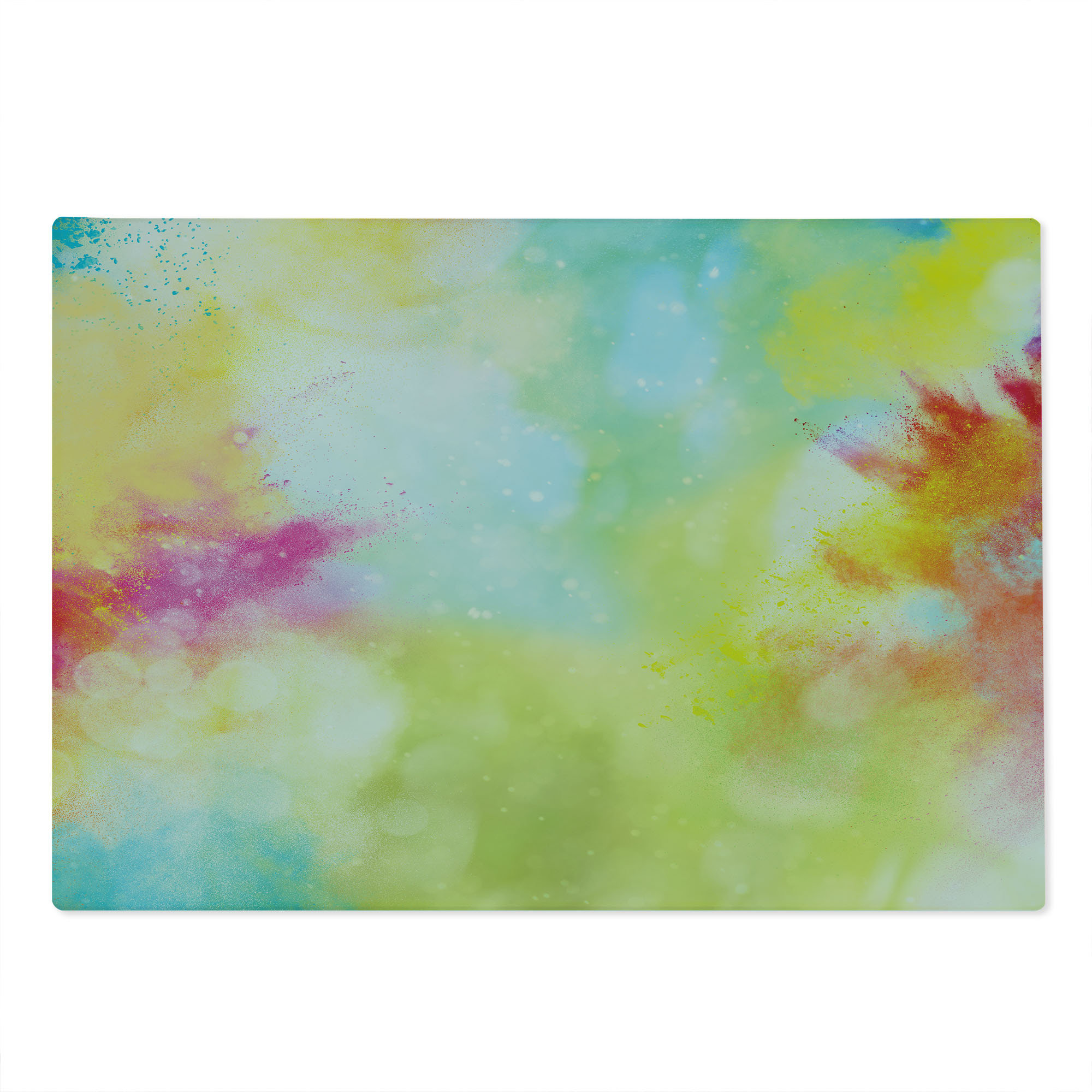 Ambesonne Colorful Cutting Board Large Size Cloudy Milky Way Boho ...