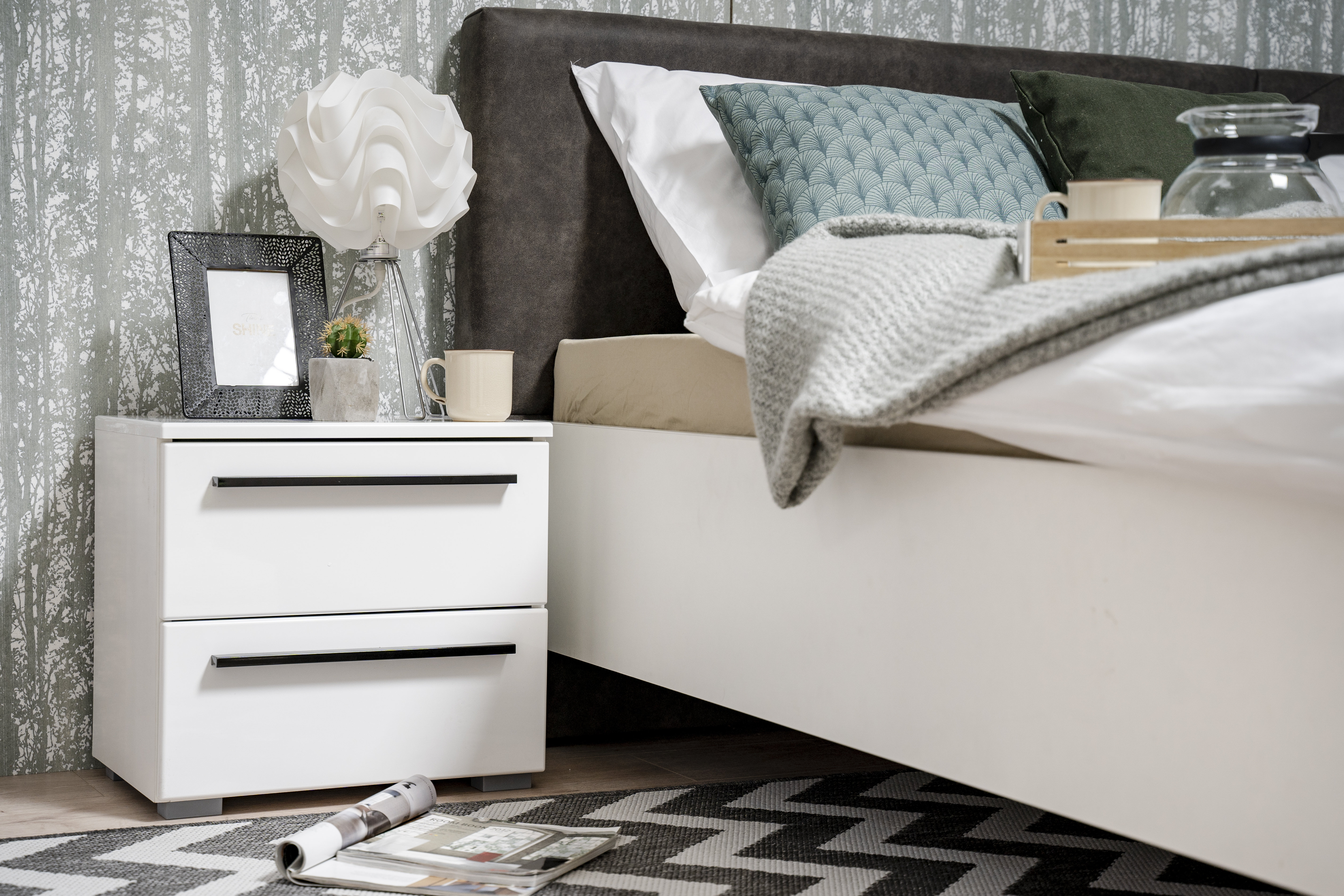 17 Stories Jenafer 2 Drawer Bedside Table | Wayfair.ie