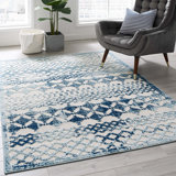 Modway Coronado Distressed Diamond Outdoor Area Rug by Havenside Home ...