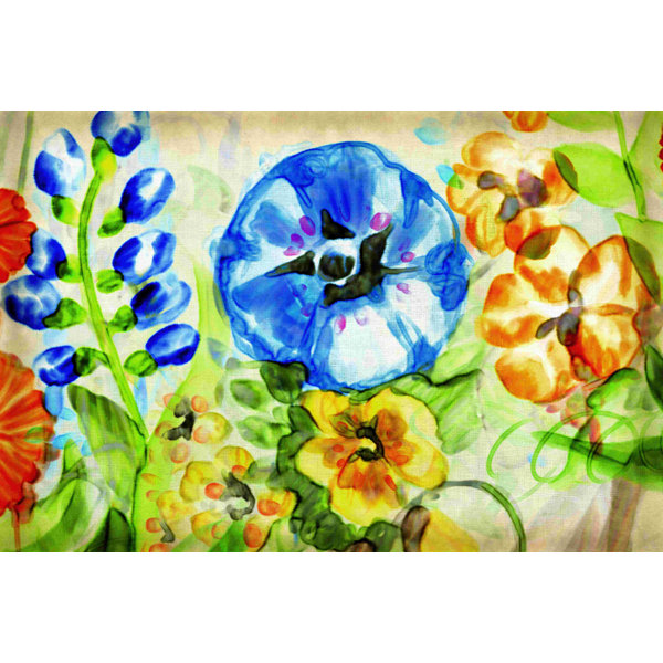 Winston Porter Watercolor Flowers 2 On Canvas Painting - Wayfair Canada