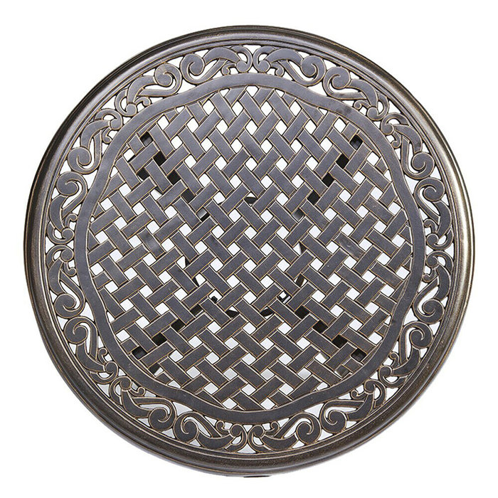 Fleur De Lis Living 28" Dia X 28.6" Height Bistro Table, Round Indoor ...