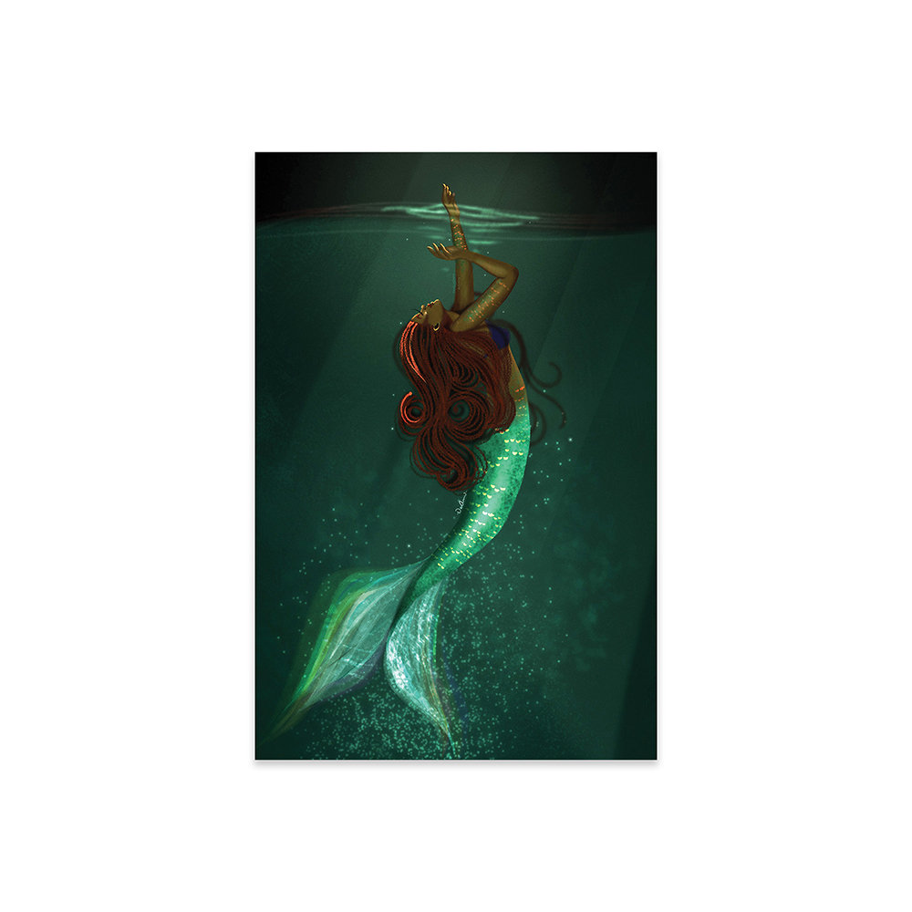 Trinx Black Girls Can Be Mermaids Too On Plastic / Acrylic by DeeLashee ...
