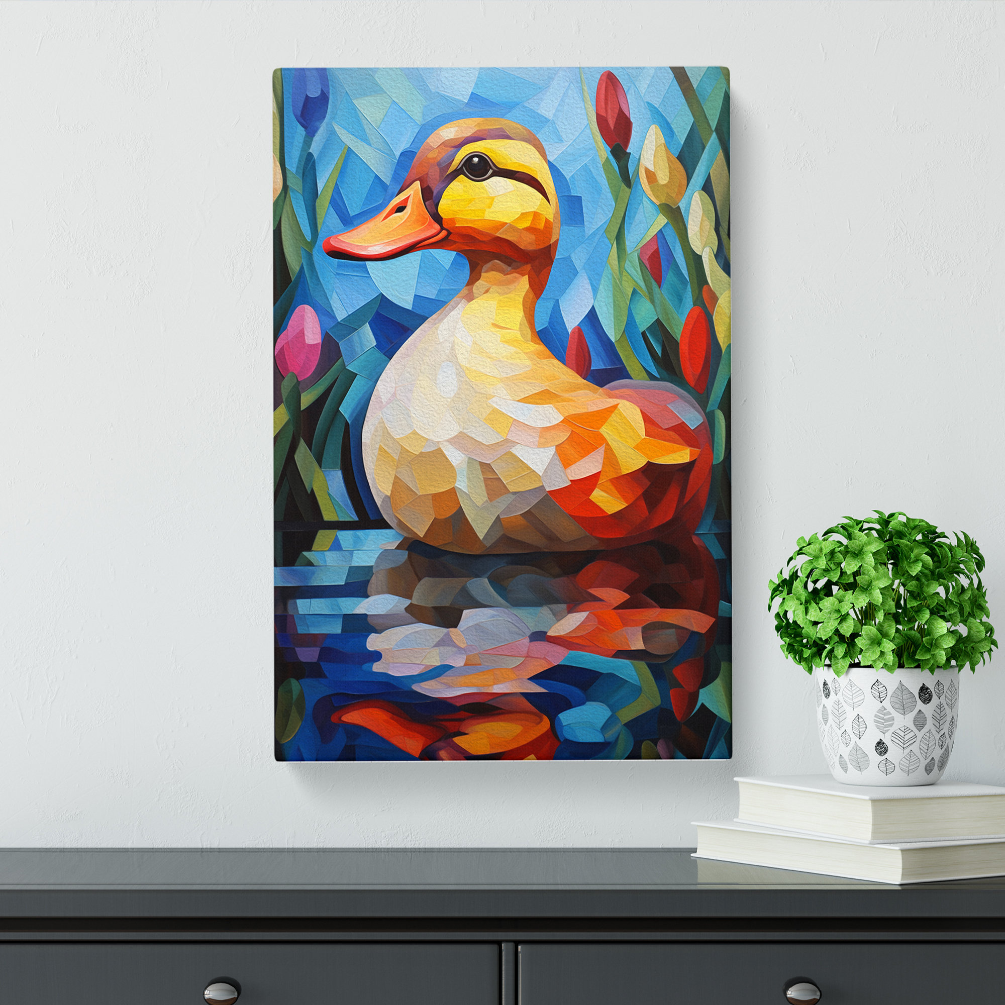 Brambly Cottage Duck Cubism - Print | Wayfair.co.uk