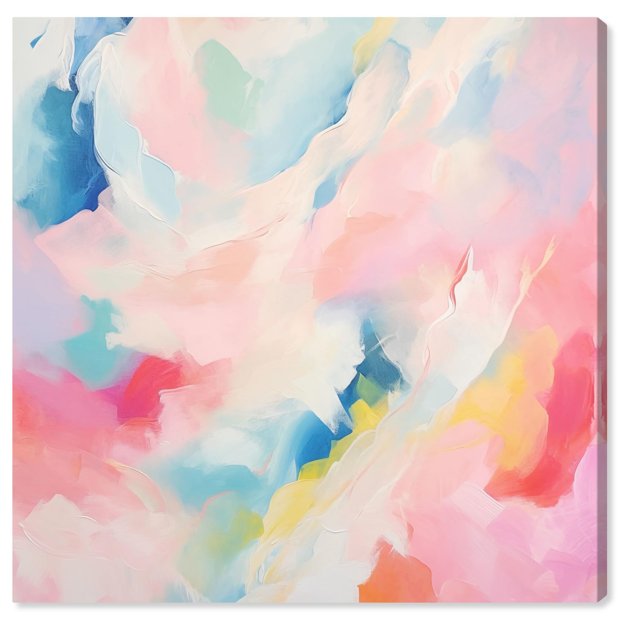 Orren Ellis Soft Swirls II Canvas Spring Abstracts by | Wayfair