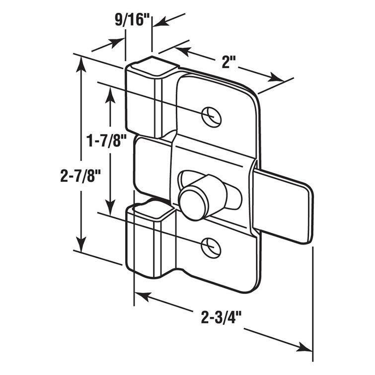 Prime-Line Latch and Strike Combo Kit | Wayfair