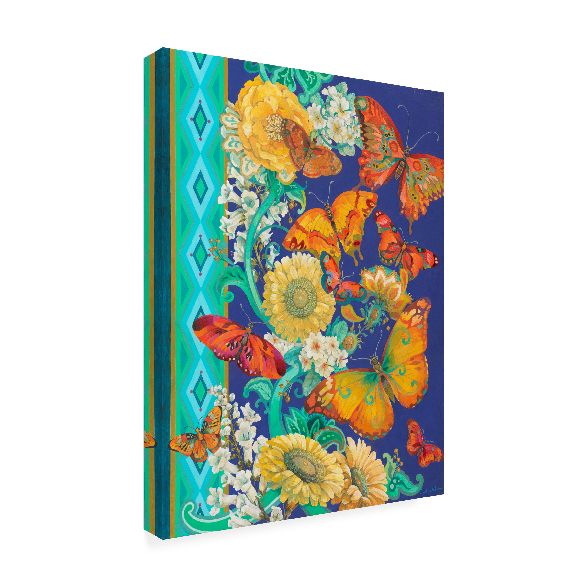 Rosalind Wheeler Pollie Fancy Flight On Canvas by David Galchutt Print ...