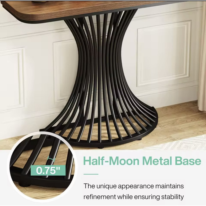 17 Stories Mid-Century Modern Console Table For Entryway | Wayfair