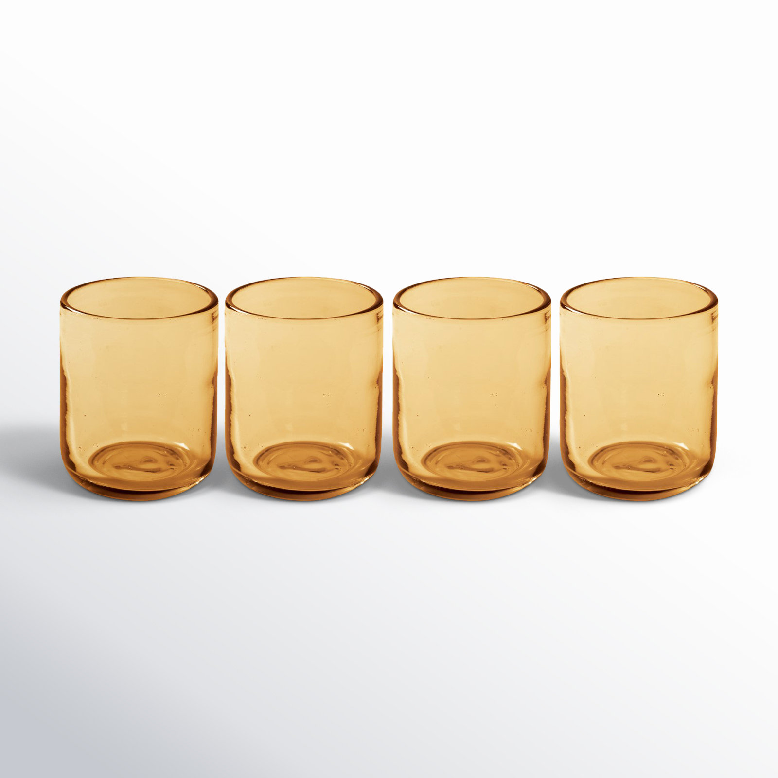 Bloomhouse Sayulita Spring 8 Piece Hand Made 16 OZ Glass Double Old ...