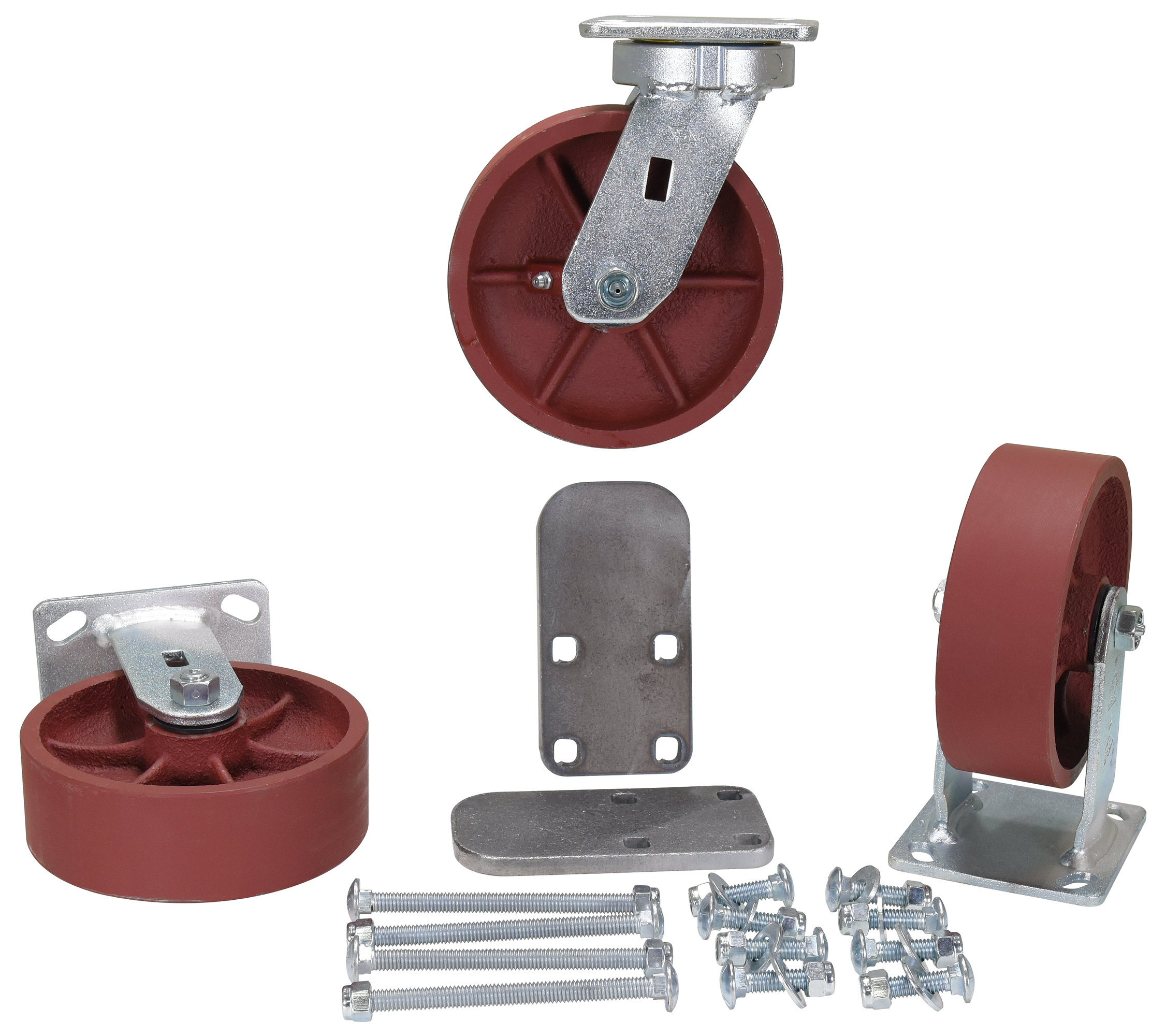 Vestil Ductile Steel Caster Kit | Wayfair