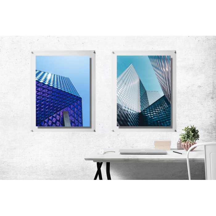 Cool Modern Frames Clear Acrylic Floating Picture Frame & Reviews | Wayfair