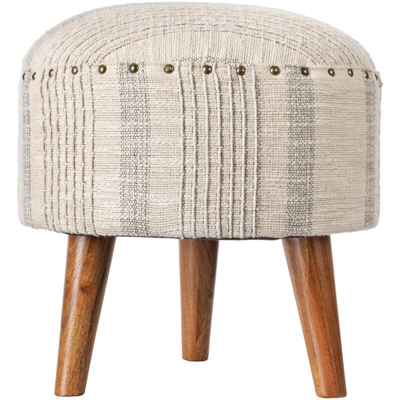Dakota Fields Lemelle Solid Wood Accent Stool & Reviews | Wayfair